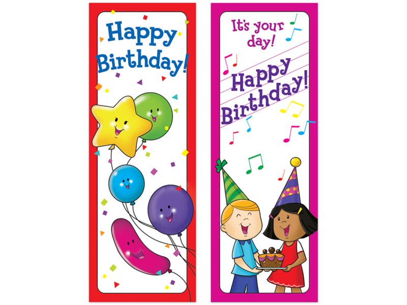 Happy Birthday! Bookmarks at Lakeshore Learning