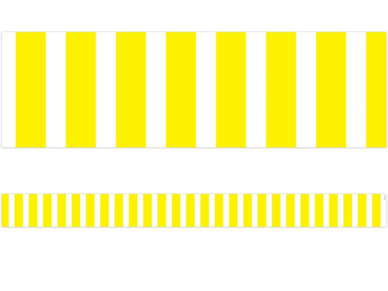 Yellow Bold Striped Border at Lakeshore Learning