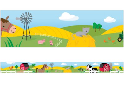 Farm Animal Clipart Borders