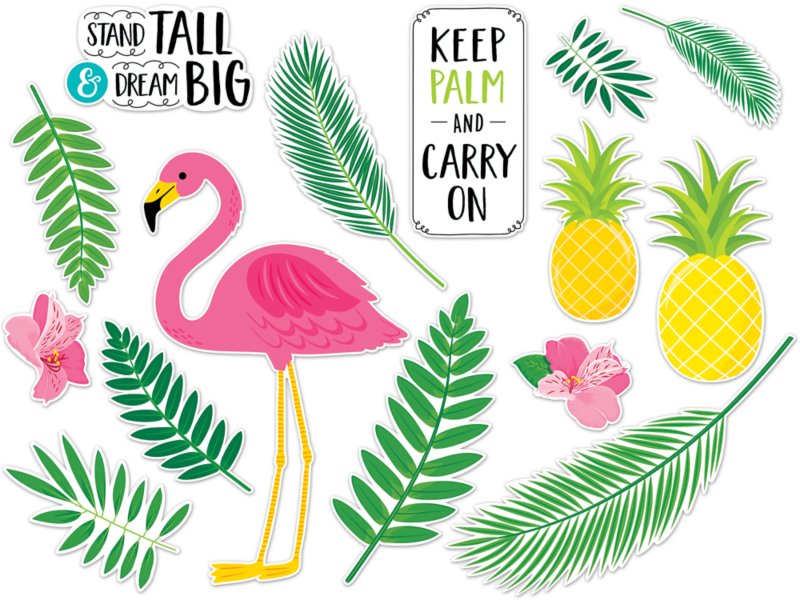 Palm Paradise Bulletin Board Set at Lakeshore Learning