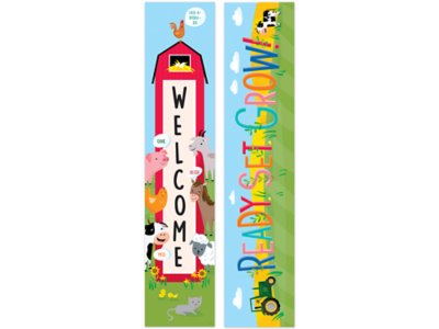 Farm Friends Double-Sided Welcome Banner at Lakeshore Learning