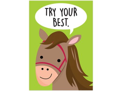 Farm Friends Try Your Best Poster at Lakeshore Learning