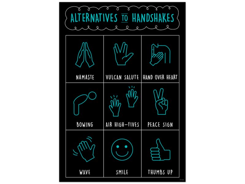 Alternatives to Handshakes Poster at Lakeshore Learning