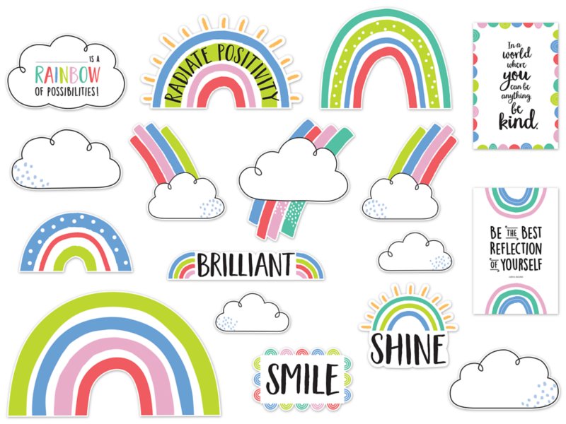 Rainbow Preschool Bulletin Boards