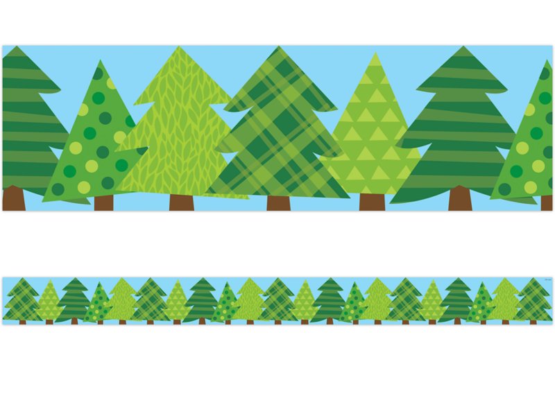 Row Of Pine Trees Clip Art