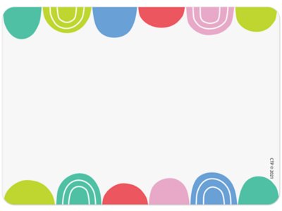 Rainbow Doodles Name Tags at Lakeshore Learning