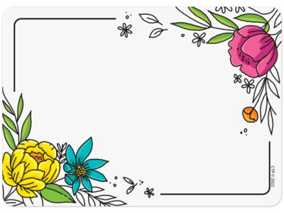 Bright Blooms Name Tags at Lakeshore Learning