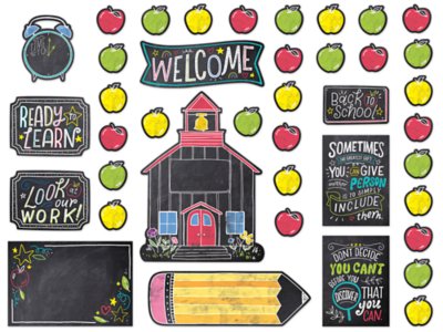 Chalk It Up! Welcome Bulletin Board Set at Lakeshore Learning