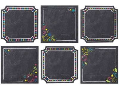 Chalk It Up! Colorful Chalk Card Accents at Lakeshore Learning
