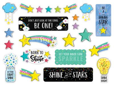 Star Bright Positive Thinking Bulletin Board Set at Lakeshore Learning