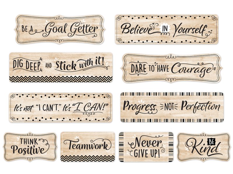 Mindset Matters Wood Bulletin Board Set at Lakeshore Learning