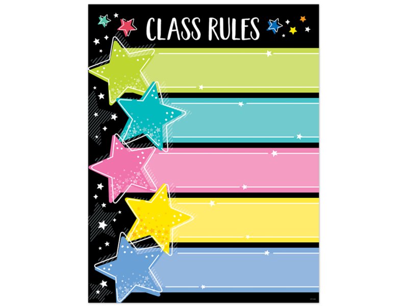 Star Bright Classroom Rules Poster at Lakeshore Learning
