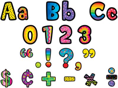 Punch-Out Letters | Classroom Bulletin Board Decor | Lakeshore®
