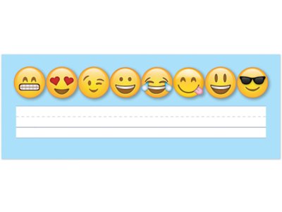 Emoji Fun Nameplates at Lakeshore Learning