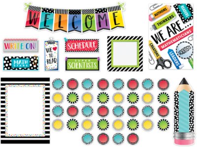 Bold & Bright Classroom Jobs Bulletin Board Set at Lakeshore Learning