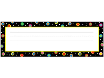 Poppin’ Patterns Nameplates at Lakeshore Learning