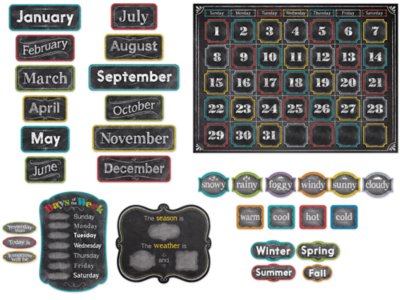 Chalk It Up! Calendar Bulletin Board Set at Lakeshore Learning