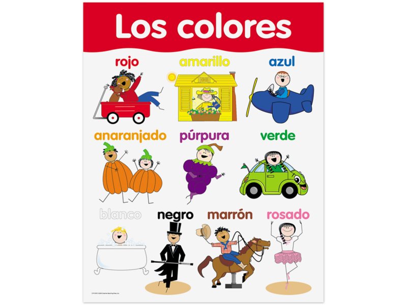 Los colores Poster at Lakeshore Learning