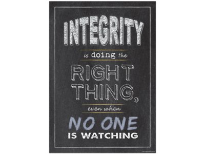 Chalk It Up! Integrity Poster at Lakeshore Learning