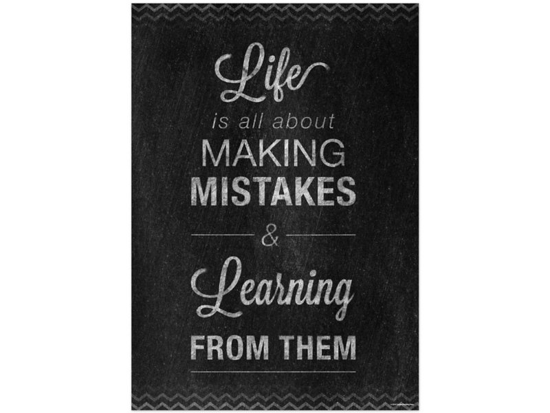 Chalk It Up! Learning from Mistakes Poster at Lakeshore Learning