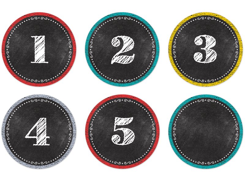 Chalk It Up! Calendar Mini Accents at Lakeshore Learning