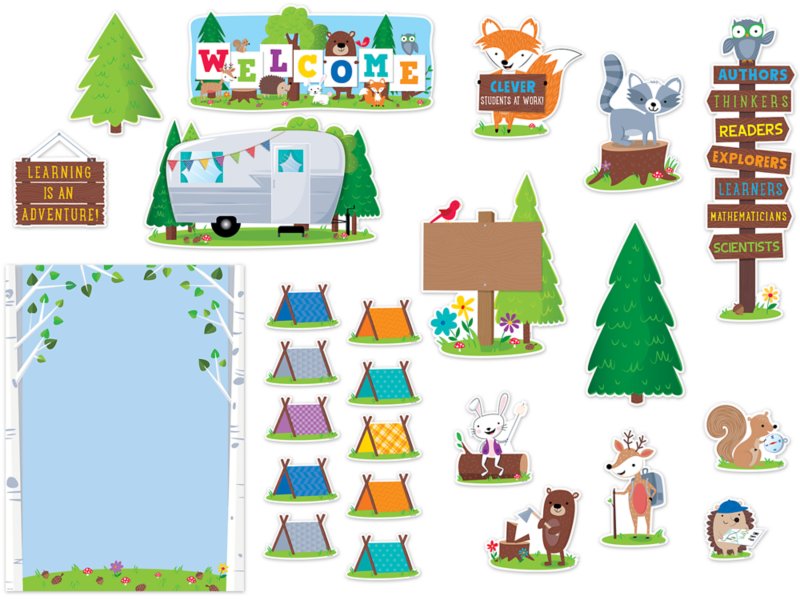 Woodland Friends Welcome Bulletin Board Set at Lakeshore Learning