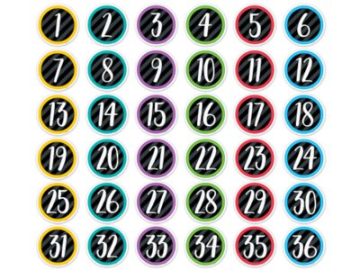 Bold & Bright Calendar Mini Accents at Lakeshore Learning