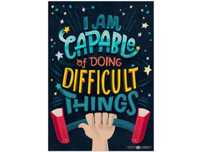 Growth Mindset I Am Capable Poster at Lakeshore Learning