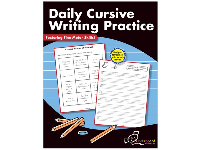 Daily Cursive Writing Practice Workbook at Lakeshore Learning