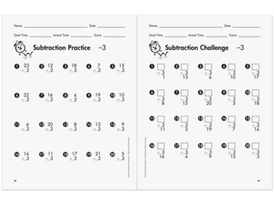Addition & Subtraction Timed Tests Workbook at Lakeshore Learning