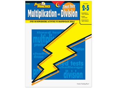 Multiplication & Division Timed Tests Workbook at Lakeshore Learning