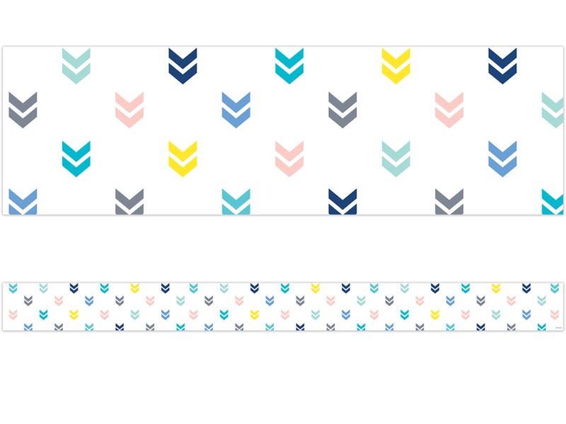 Colorful Chevron Page Borders