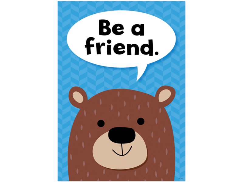 Woodland Friends Be a Friend Poster at Lakeshore Learning
