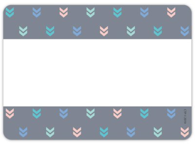 Calm & Cool Colorful Chevron Name Tags at Lakeshore Learning