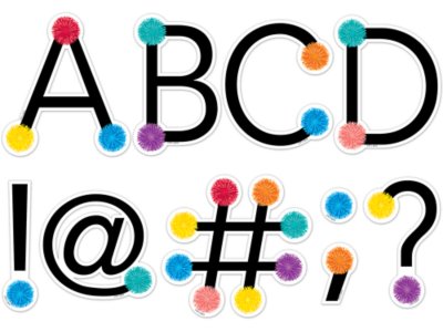 Punch-Out Letters | Classroom Bulletin Board Decor | Lakeshore®