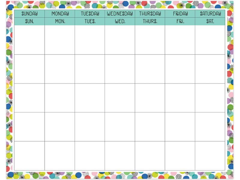 Color Pop Classroom Calendar at Lakeshore Learning