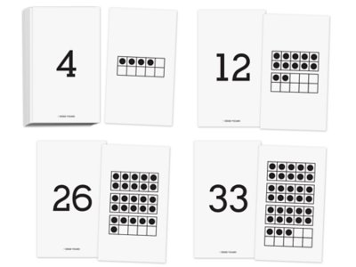 1-50 Ten-Frame Flash Cards at Lakeshore Learning