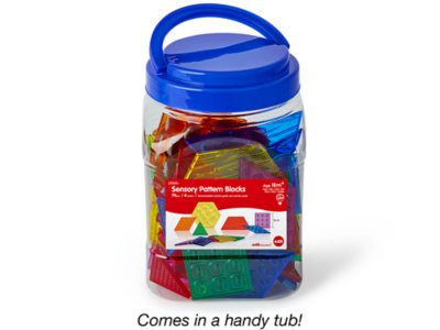 Translucent Sensory Pattern Blocks at Lakeshore Learning