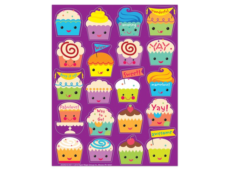 Cupcake-Scented Motivational Stickers at Lakeshore Learning