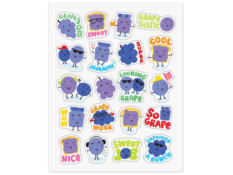Grape-Scented Motivational Stickers at Lakeshore Learning