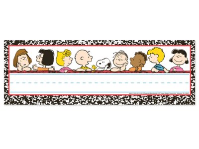 Peanuts® Self-Adhesive Nameplates at Lakeshore Learning