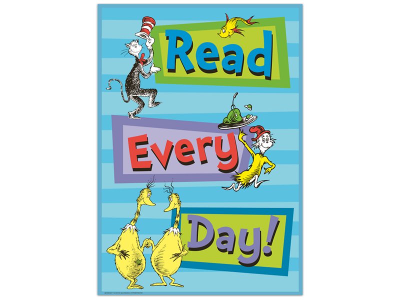 Dr. Seuss™ Read Every Day Poster at Lakeshore Learning