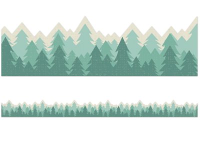 Pine Tree Border Clip Art