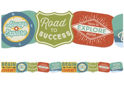 Adventurer Badge Motivational Border at Lakeshore Learning