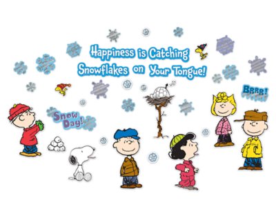 Peanuts® Snowflake Bulletin Board Set at Lakeshore Learning