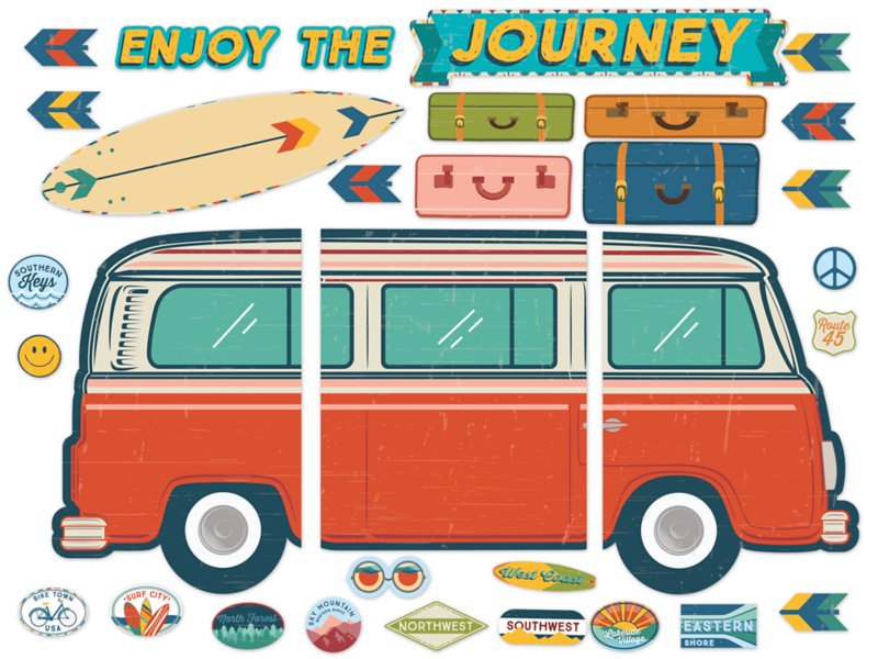 Adventurer Enjoy the Journey Bulletin Board Set at Lakeshore Learning