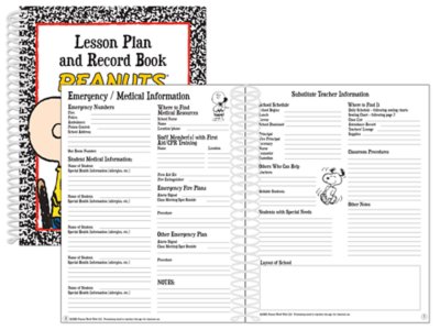 Peanuts® Lesson Plan & Record Book at Lakeshore Learning