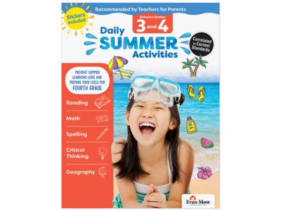 Daily Summer Activities Workbook- Gr. 3-4 at Lakeshore Learning