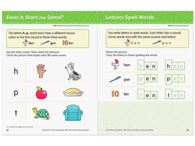 Phonics and Spelling Smart Start Workbook - Pre K at Lakeshore Learning