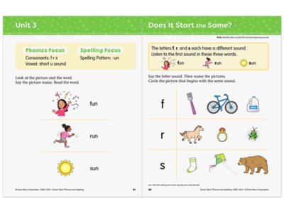 Phonics and Spelling Smart Start Workbook - K at Lakeshore Learning